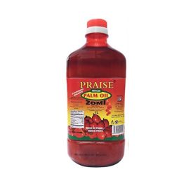 Praise Red Palm Oil | Palm Nut Oil 1-Litre - Zomi (Pack of 2)