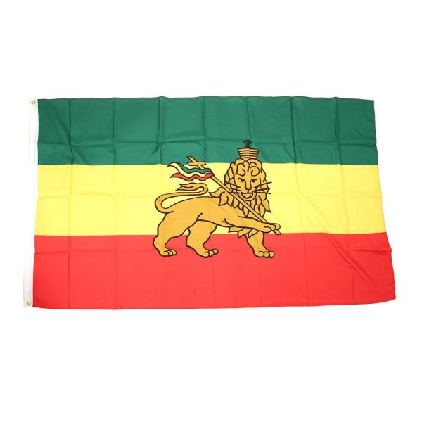 Makola.com : Rasta (Lion Of Judah) Ethiopia Flag 3x5 - African Flags